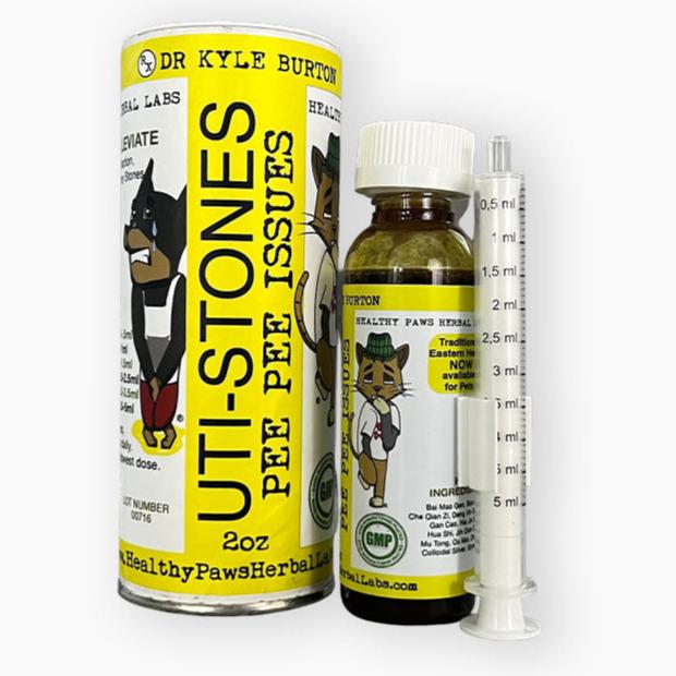 Liquid Supplement for Dog UTIs & Kidney Stones - Healthy Paws Herbal Labs
